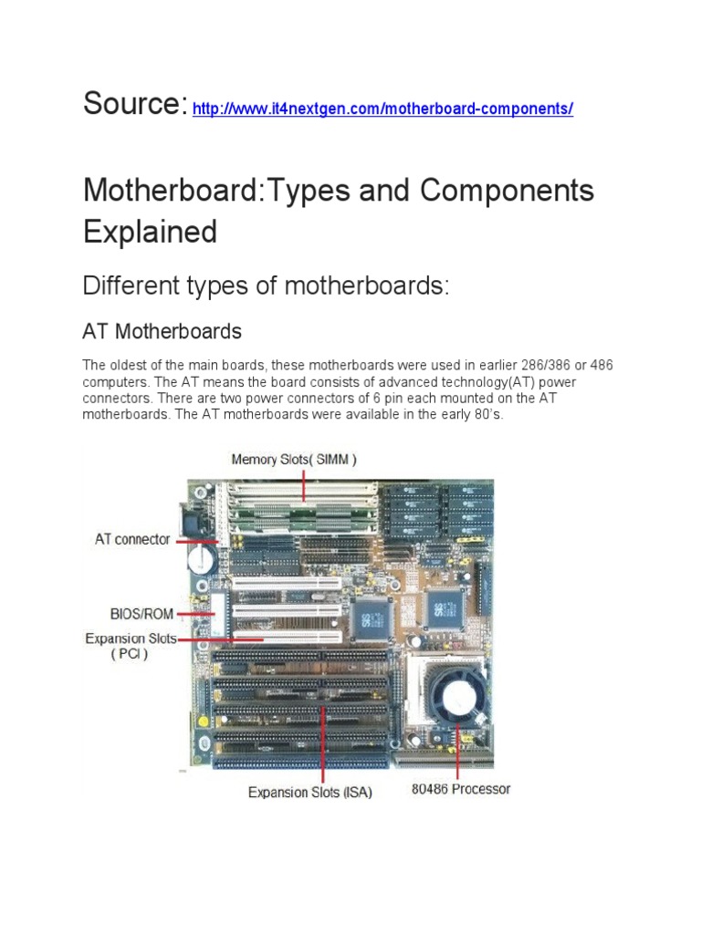 Motherboard Lesson - New | PDF | Computer Hardware | Manufactured Goods