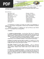 BDRRM Plan Template - Filipino Edited | PDF