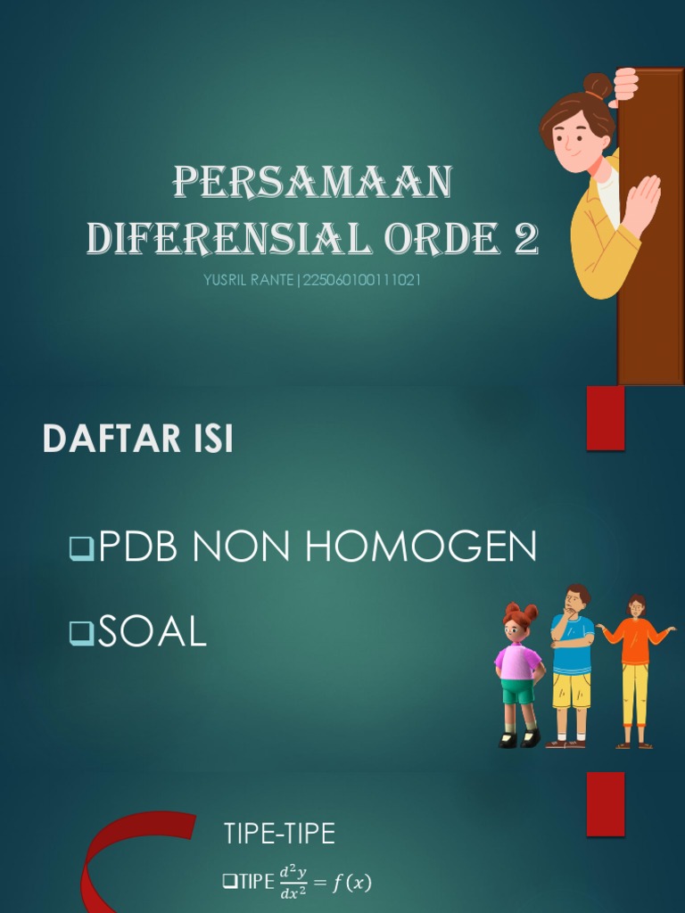Persamaan Diferensial Orde 2 Non Homogen | PDF