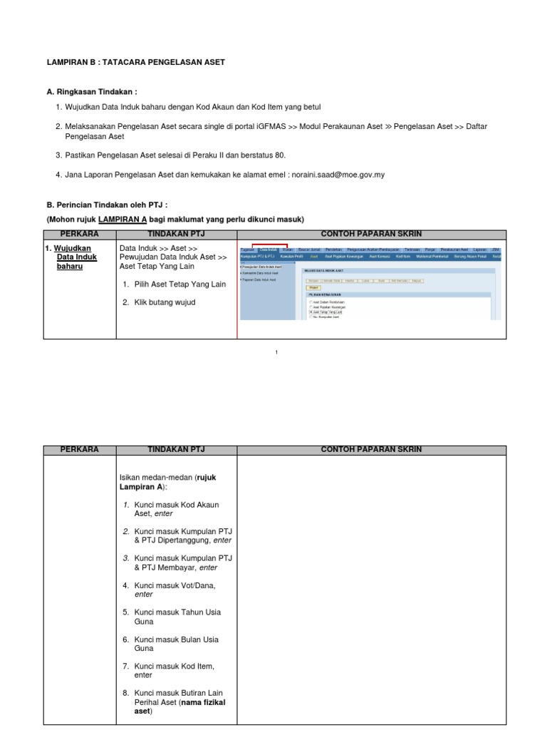 Lampiran B - Tatacara Pengelasan Aset | PDF