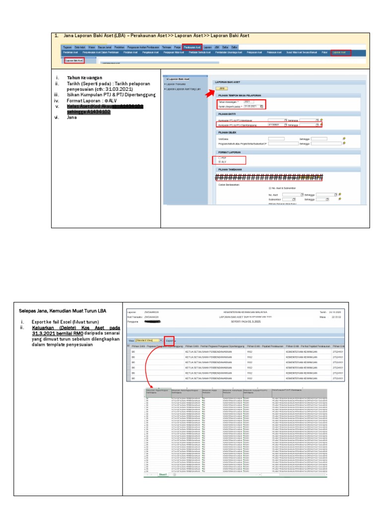 Jana Laporan Baki Aset PDF | PDF