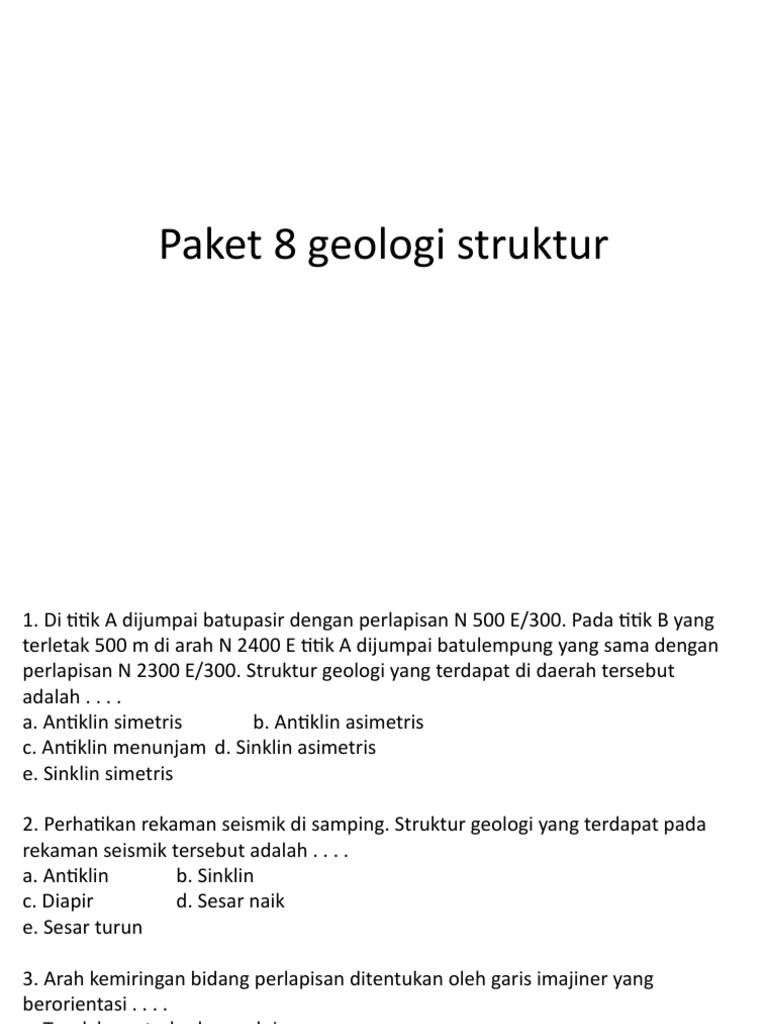Paket 8 Geologi Struktur | PDF