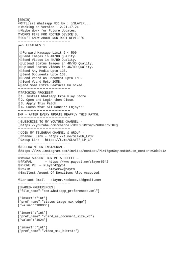 SLAYER Com - Whatsapp | PDF | Boolean Data Type | Software