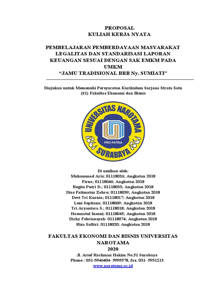 Contoh Proposal KKN | PDF