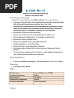 Aws Resume Sample | PDF | Amazon Web Services | Cloud Computing