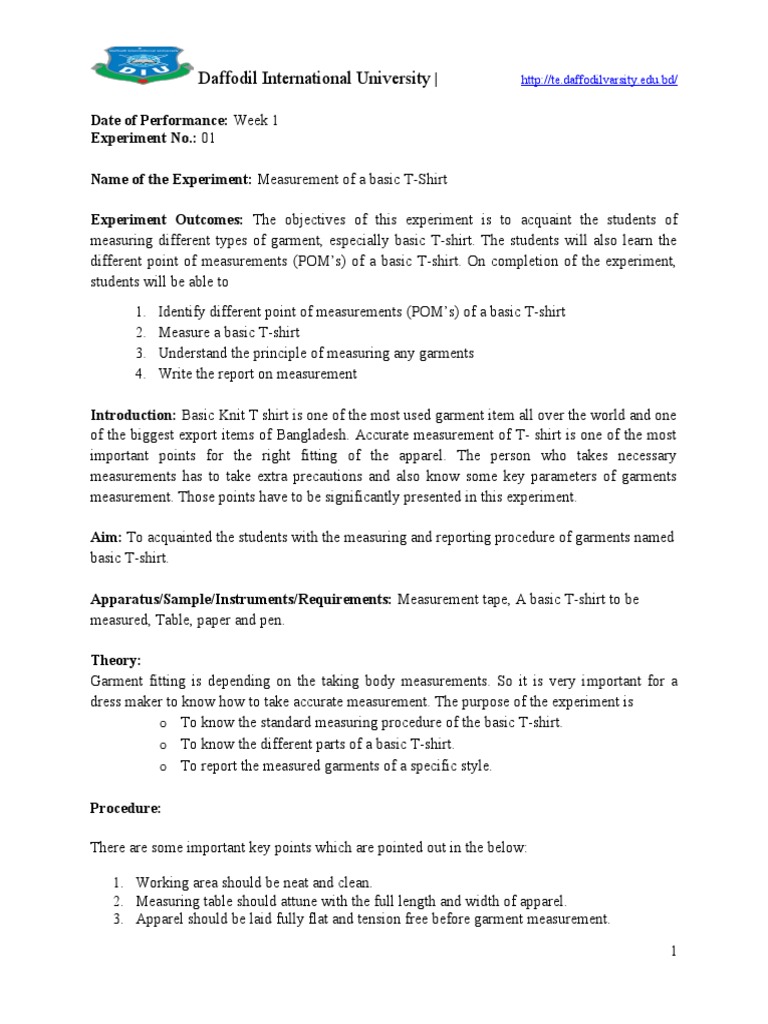 Experiment#01 | PDF | Seam (Sewing) | Clothing