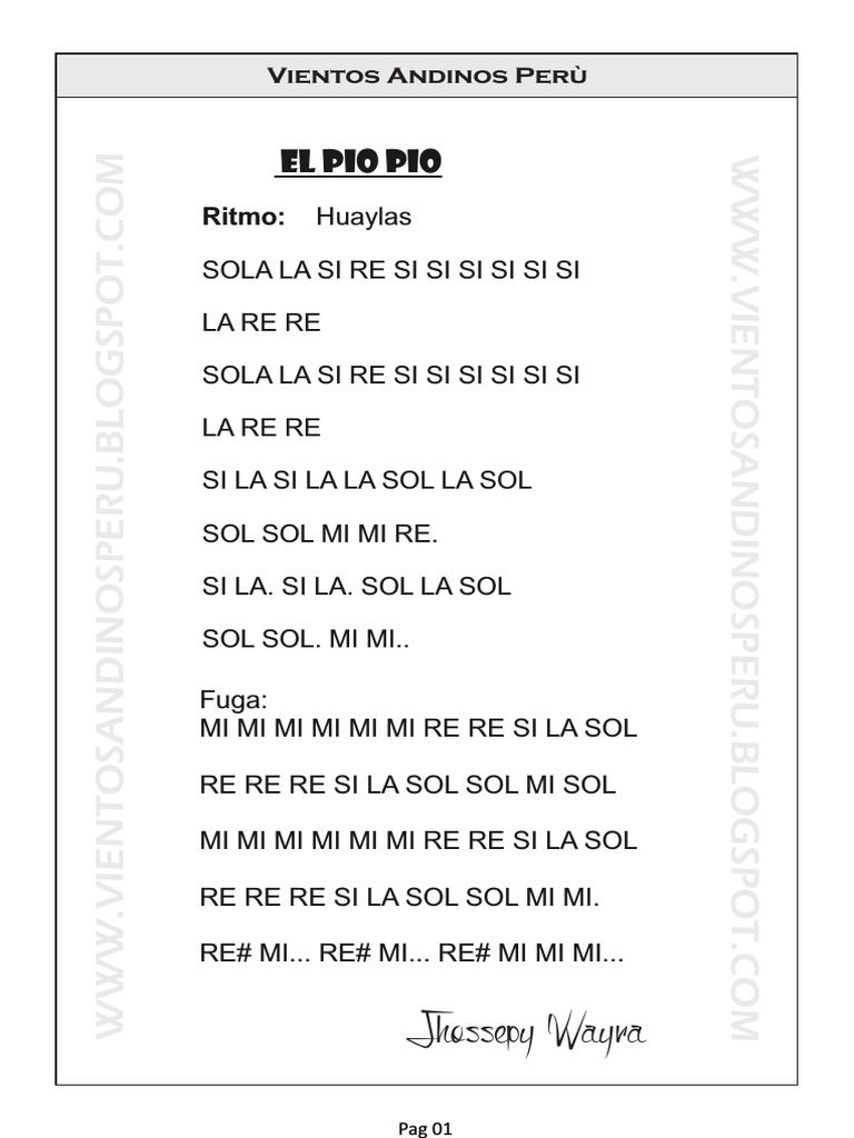 Pio Pio | PDF