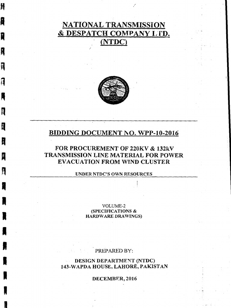 WPP-10-2016 Vol-2 Specifications and Hardware Drawings PDF | PDF