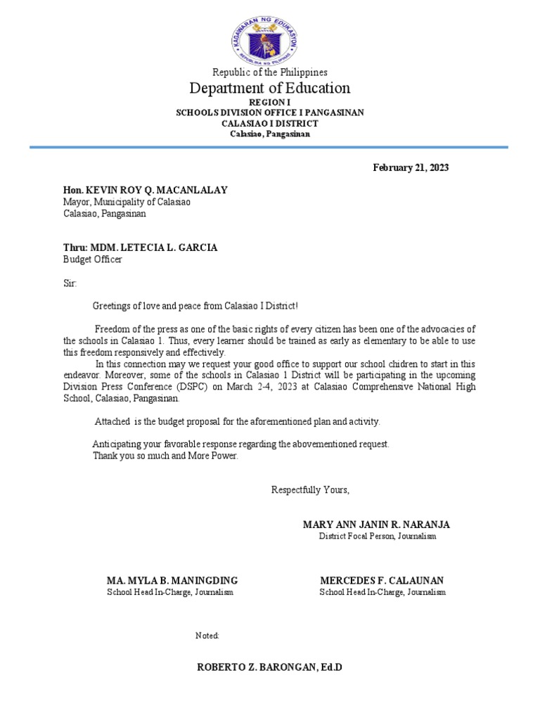 letter-request-journalist | PDF