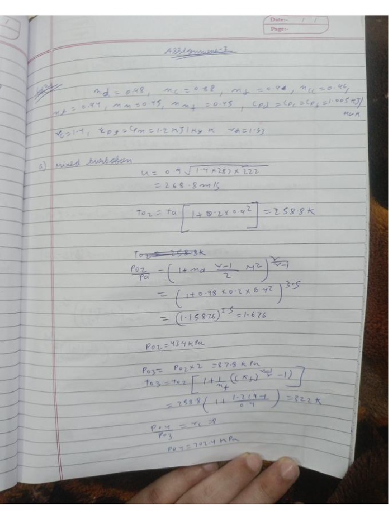 Gas Dynamics & Jet Propulsion Assignment-3 | PDF