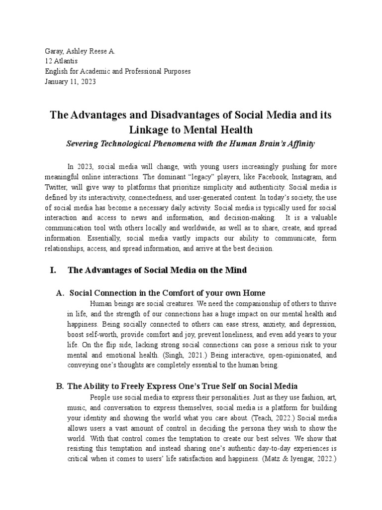 The Impacts of Social Media on Mental Health: A Comprehensive Analysis ...