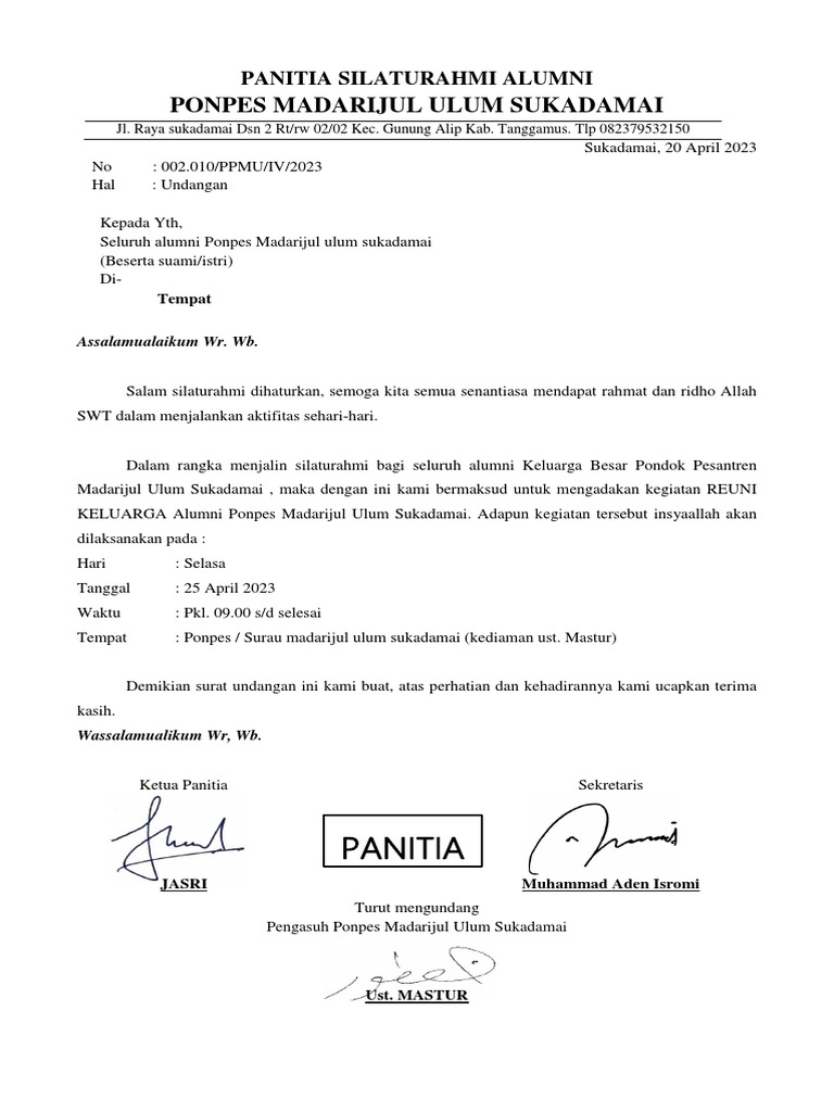 Undangan Halal Bihalal | PDF Undangan Halal Bihalal | PDF