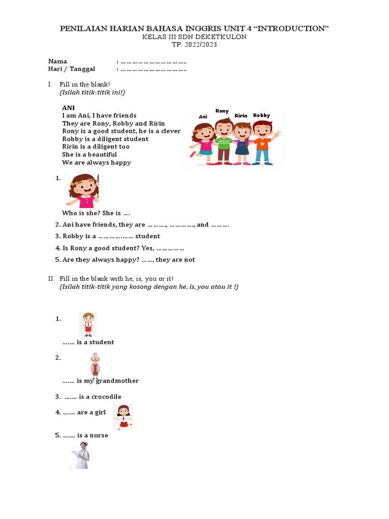 Daily English Assessment Unit 4 | PDF | Language Arts & Discipline