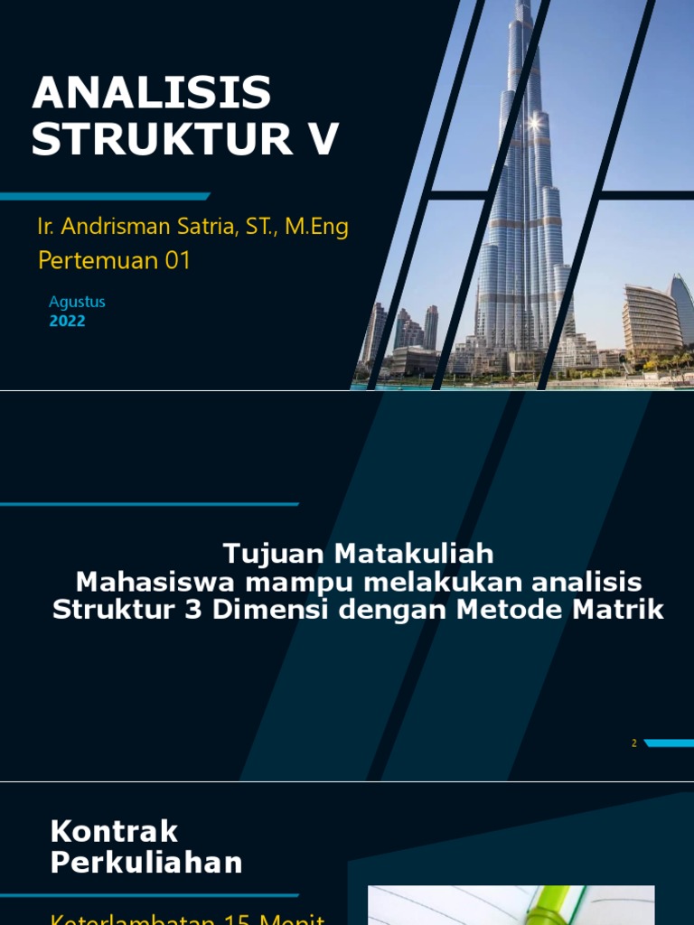 01 Analisis Struktur V | PDF