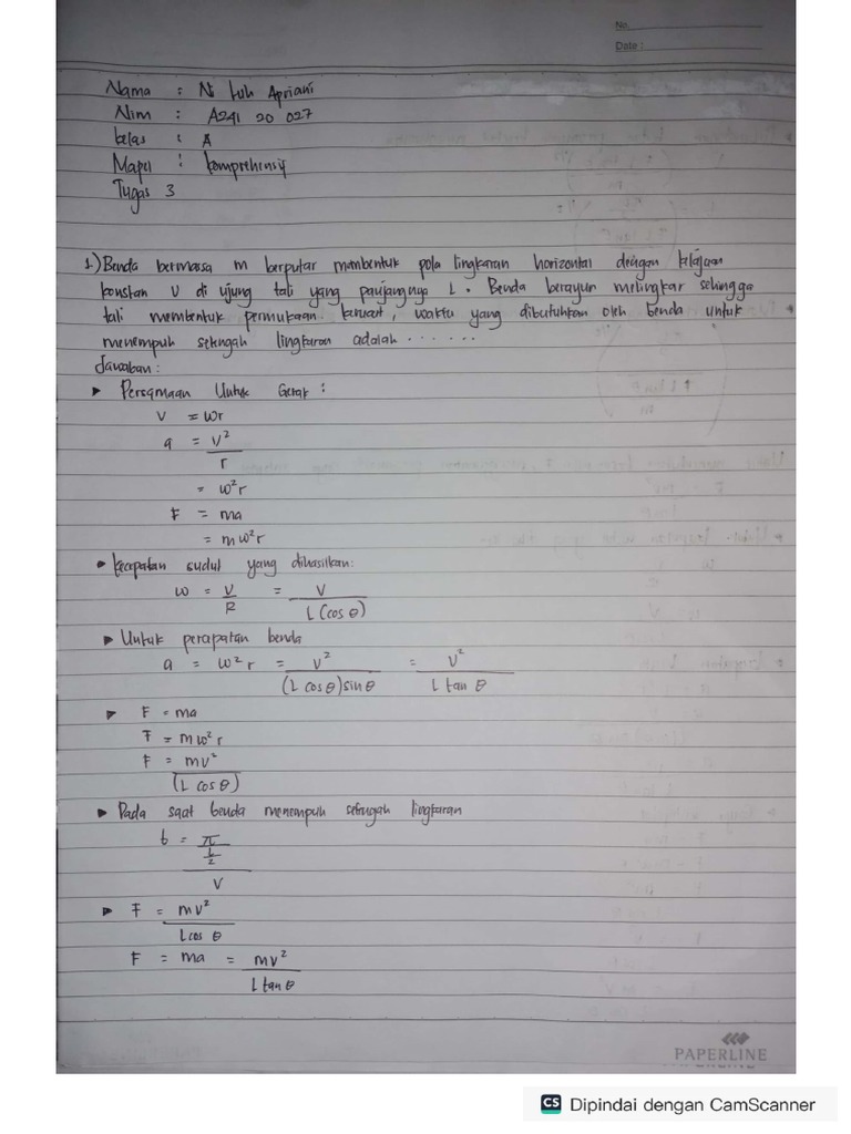 Tugas 3 Komprehensif - Ni Luh Apriani - A24120027 PDF | PDF