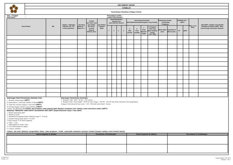 Form Check Fatigue | PDF