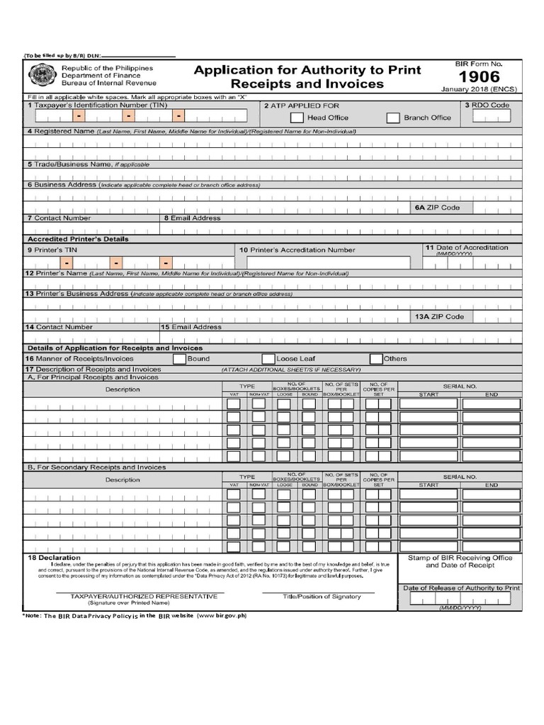 1906-BIR Form | PDF