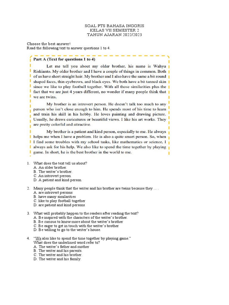 Soal PTS Big 7 SMT 2 Rev | PDF | Angkor Wat