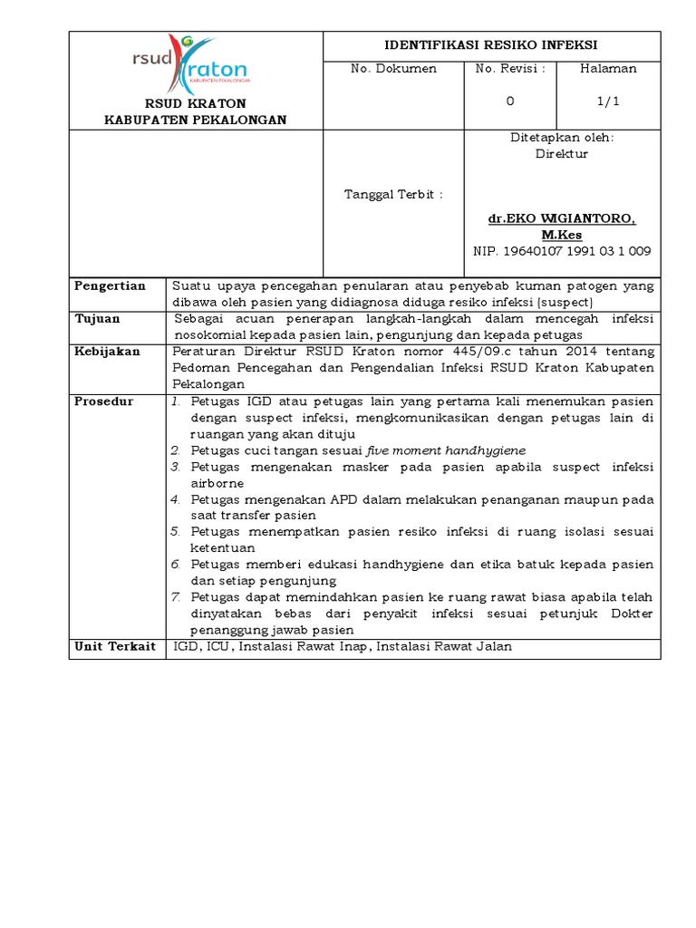 Spo Identifikasi Resiko Infeksi | PDF