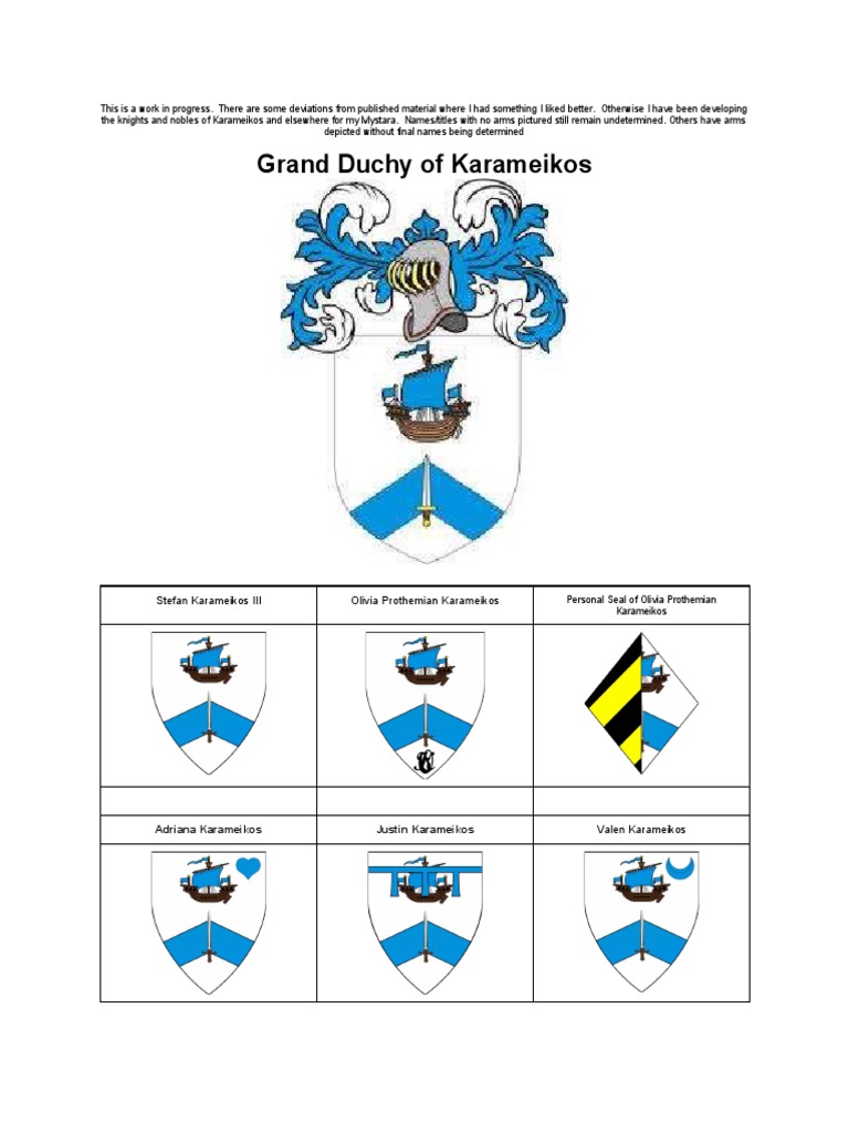 Karameikos Heraldry | PDF | Feudalism | Heraldry