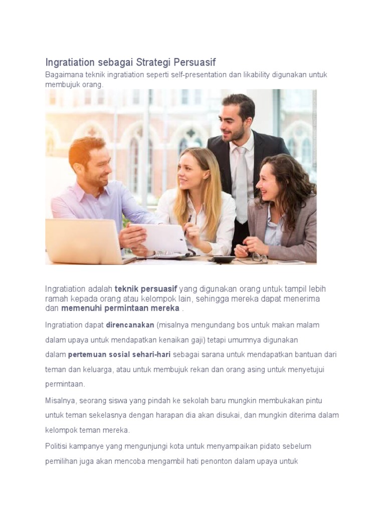 Taktik Siasat Ingratiation | PDF