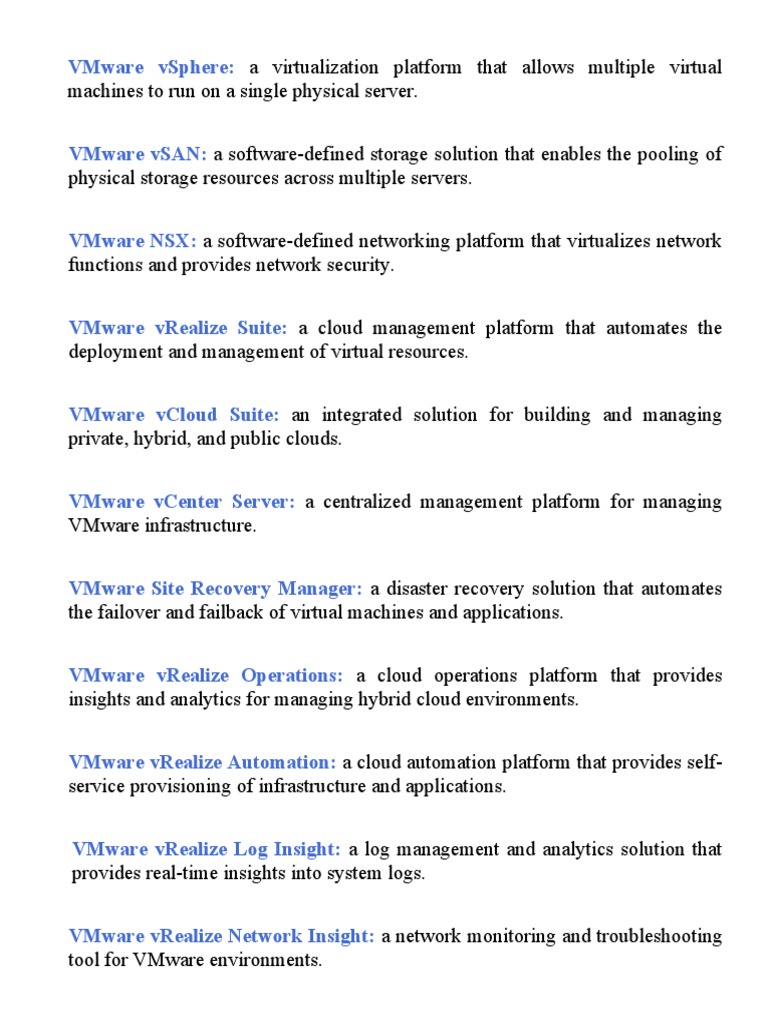 VMware Vsphere | PDF | Cloud Computing | V Mware
