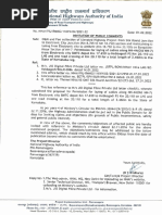 NHAI Letter | PDF