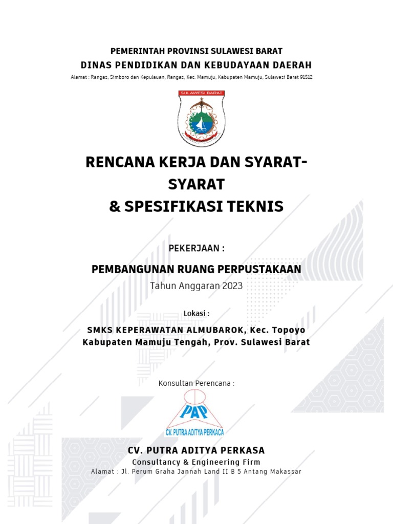 RKS - Topoyo - Perpustakaan | PDF | Teknologi & Rekayasa