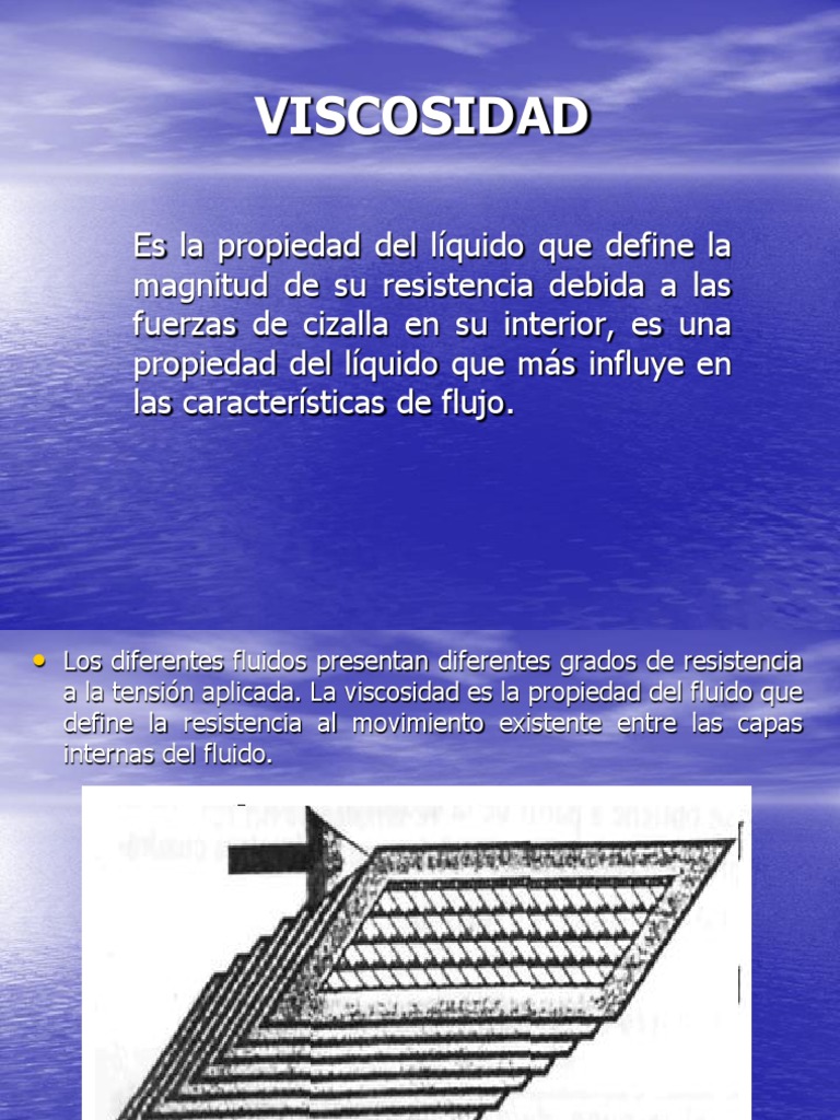 Viscosidad: Propiedades y Tipos de Fluidos | PDF | Viscosidad | Líquidos