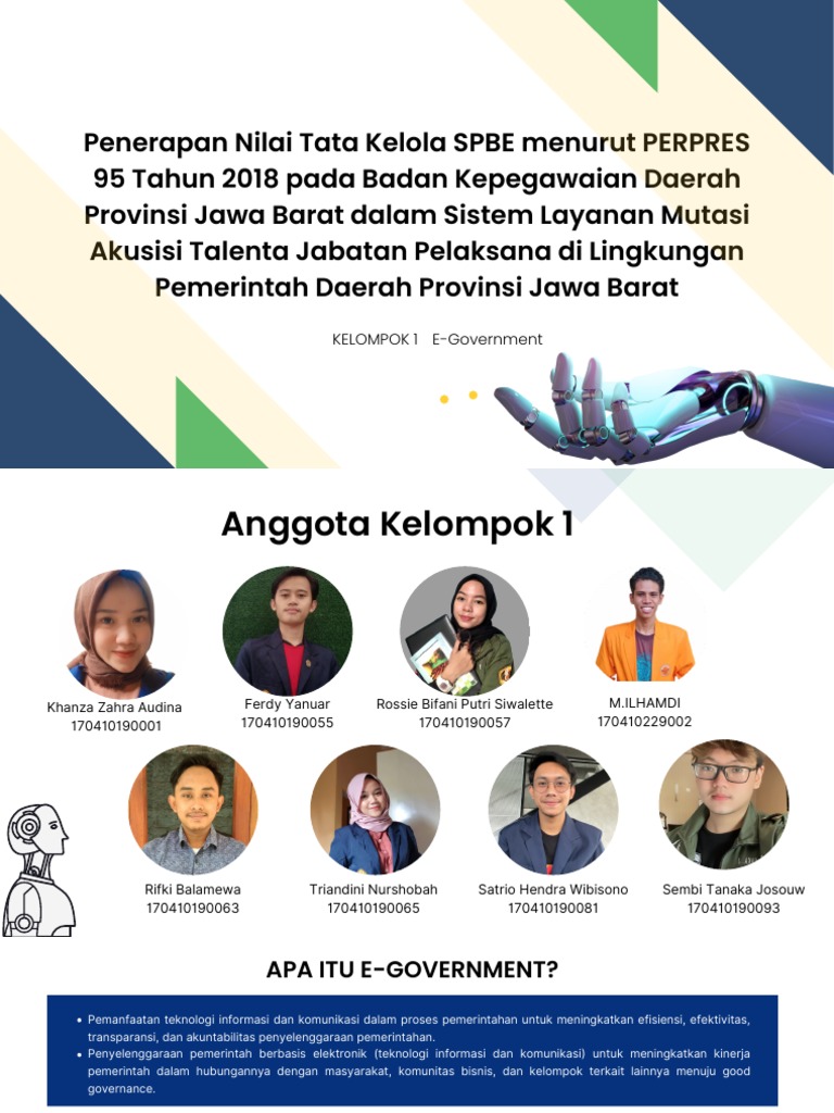 Kelompok 1 - EGOV PDF | PDF | Bisnis