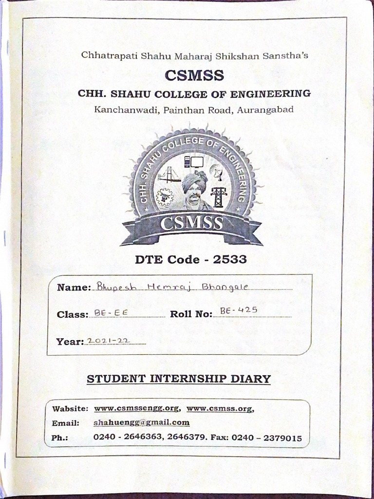 Internship Diary | PDF