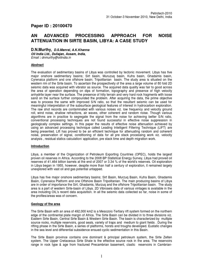 Advanced Processing Approach For Noise PDF | PDF | Reflection ...