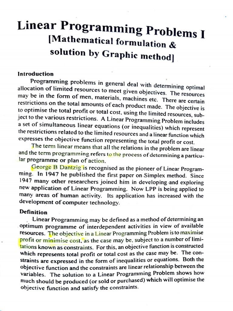 Module 4 - ME - MA PDF | PDF | Mathematical Optimization | Linear Programming