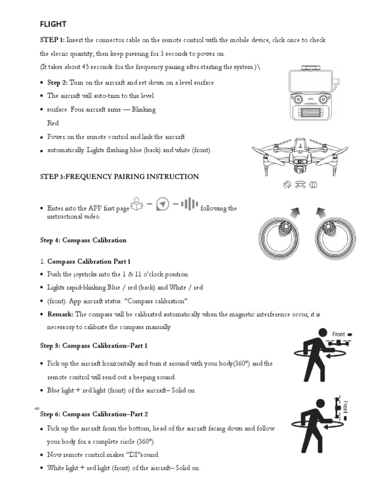 SJCAM F22s 4K PRO Drone User Manual+ PDF | PDF