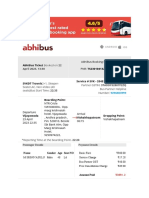 Bus Ticket Format in Word | PDF