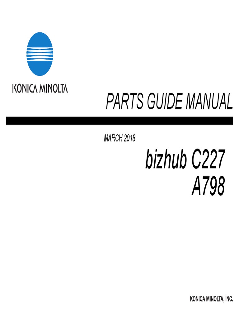 Konica Minolta Bizhub C287 C227 | PDF