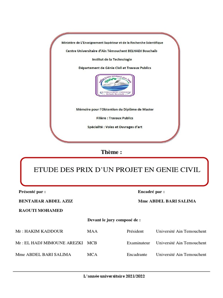 Projet Final 2021... 2022 PDF | PDF
