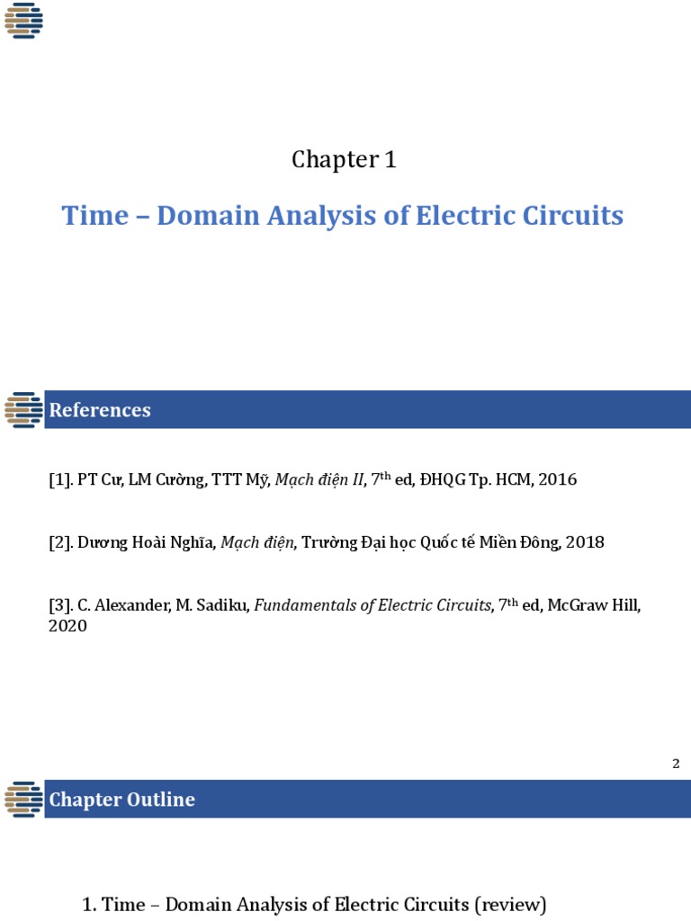 Chapter 1. Time - Domain Analysis of Electric Circuits PDF | PDF | Laplace Transform ...