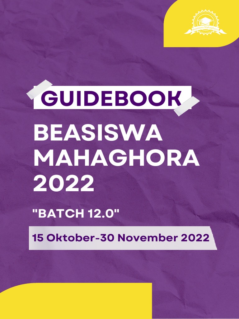 Panduan Beasiswa Mahaghora 2022 | PDF | Karier & Perkembangan