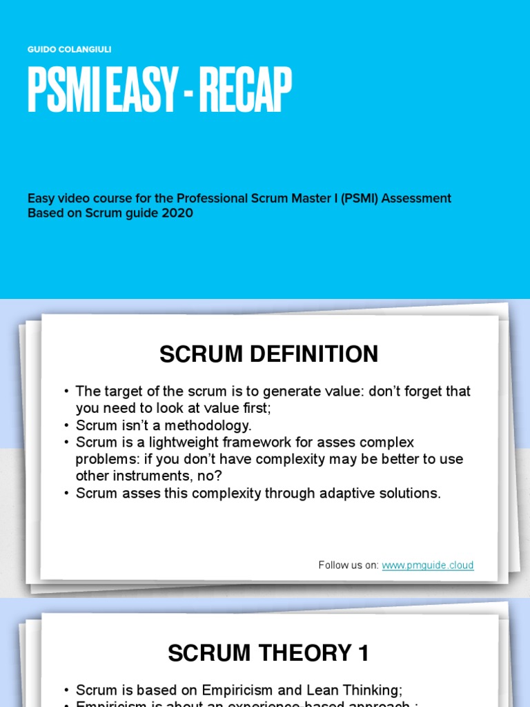 PSM1 Level 1 | PDF | Scrum (Software Development) | Technology Development