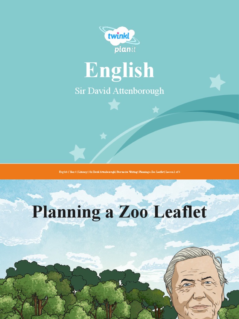 Lesson Presentation Planning A Zoo Leaflet | PDF