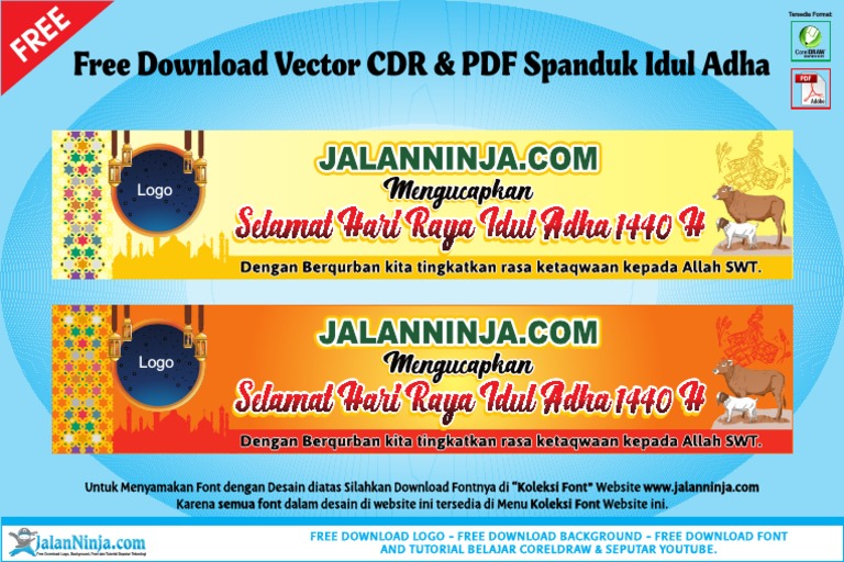 Desain Spanduk Idul Adha CDR Gratis | PDF | Bisnis | Komputer