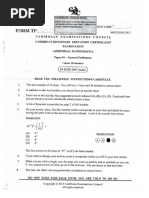 CSEC Additional Mathematics Paper 1 | PDF | Trigonometric Functions ...