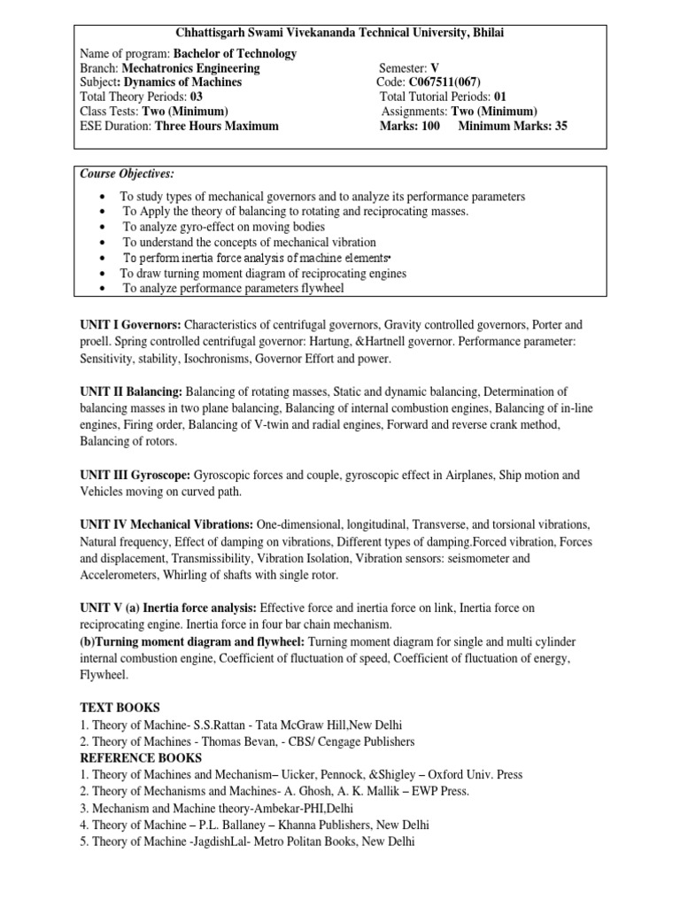 Mechatronics Engineering (1) | PDF