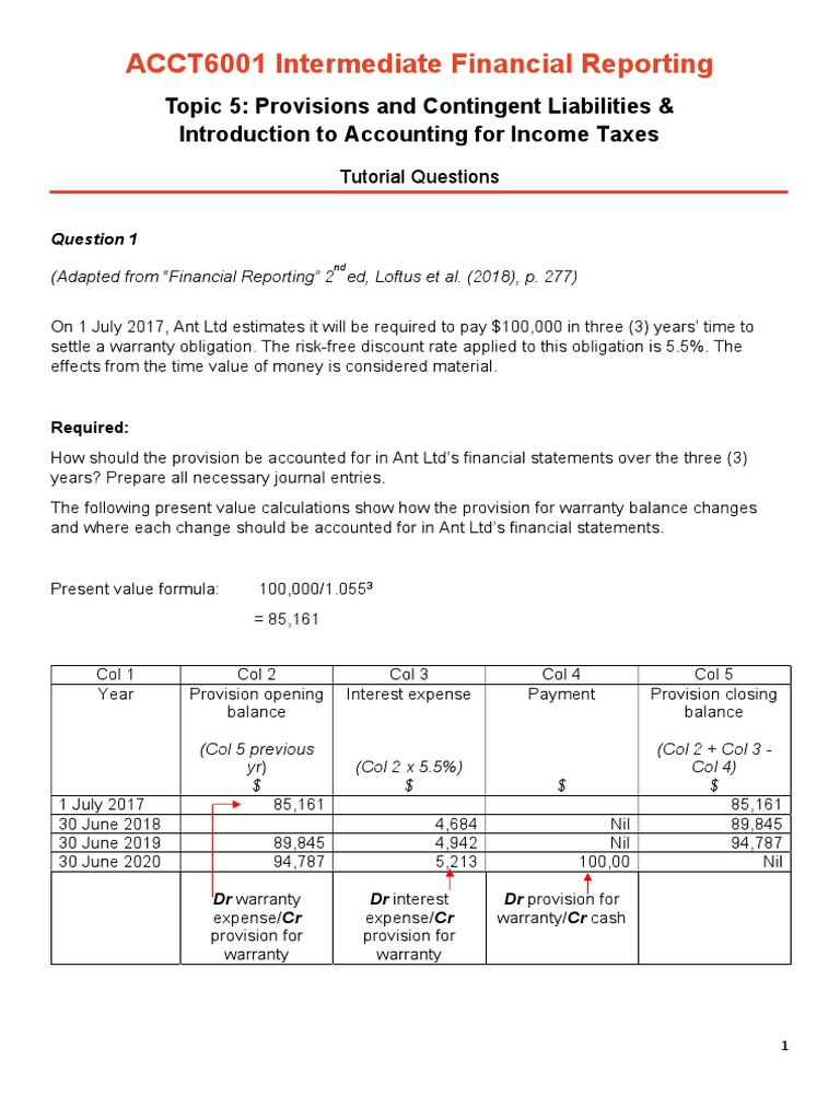 Topic 5 Tutorial Questions S2 2022 Pdf