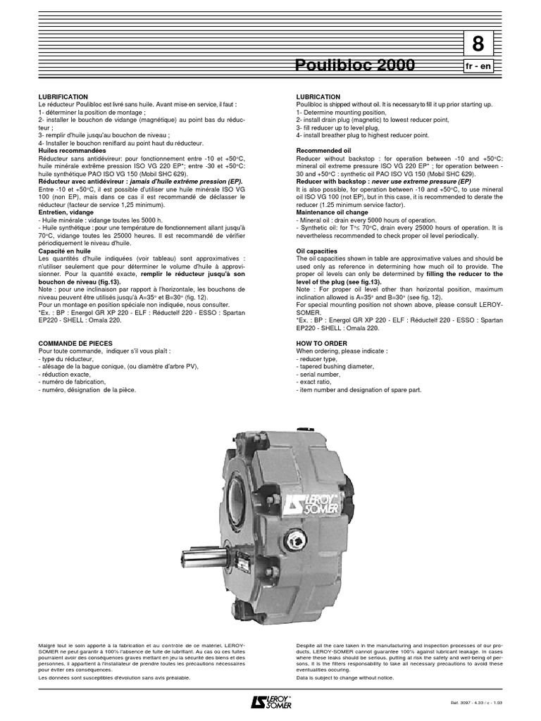 PB2000 Instalation & Maintenance | PDF | Technologie et ingénierie