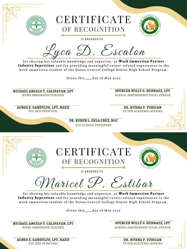 Blue Gold Elegant Singing Course Certificate Landscape PDF | PDF