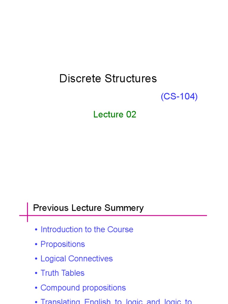 Ds Lecture 02 Pdf If And Only If Contradiction