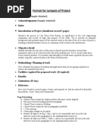 Mini Project Synopsis Format | PDF | Design | Written Communication