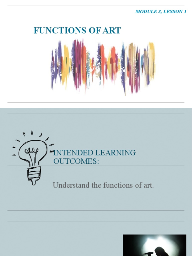 GE6 Module 3 Topic 1 Functions of Art | PDF